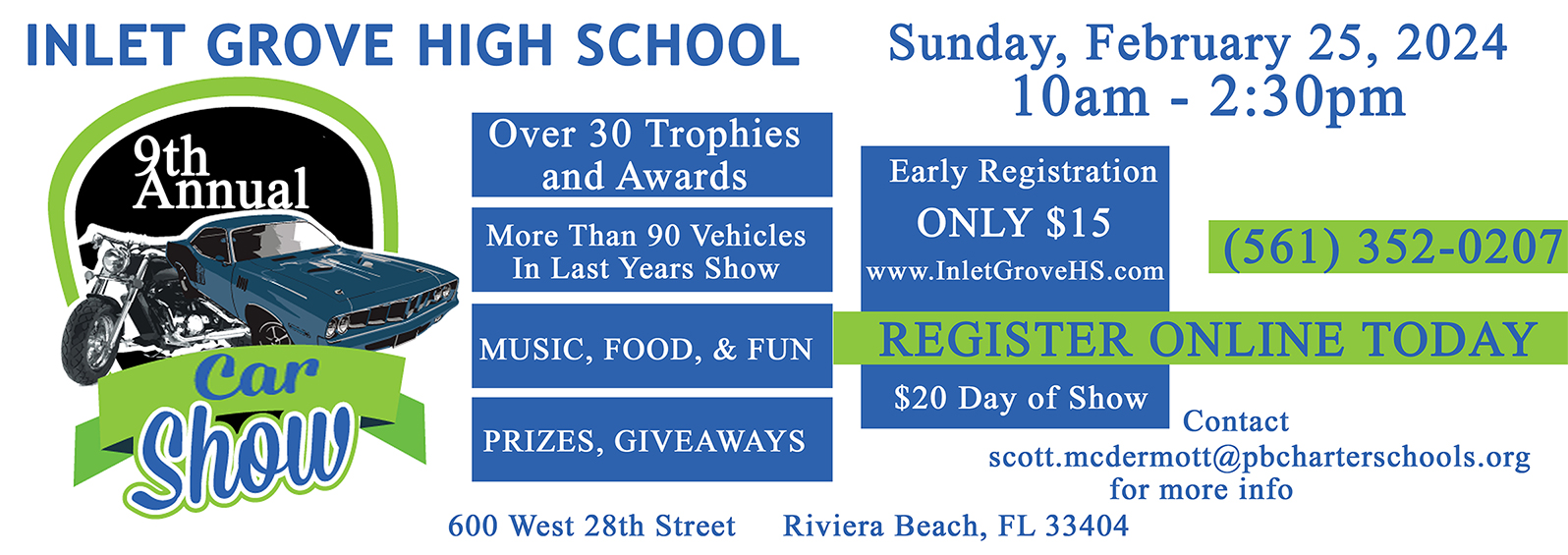 Car Show Registration – Inlet Grove Community High School